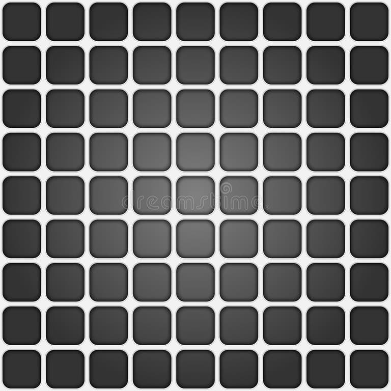 Volume Realistic Texture, Gray 3d Squares Grid Geometric Pattern Stock ...