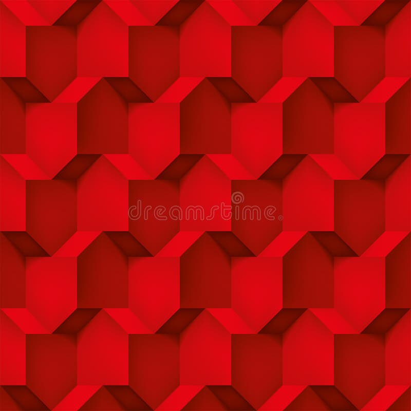 Volume Realistic Texture. 3d Cubes Geometric Pattern Stock Vector ...