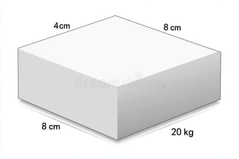 Volume of Rectangular Prism, Dimensions in Centimeters, Result in Cubic ...
