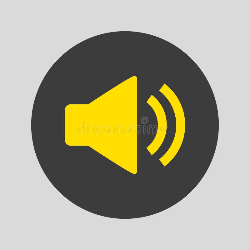 Volume Sound Icons on White Background Stock Illustration ...