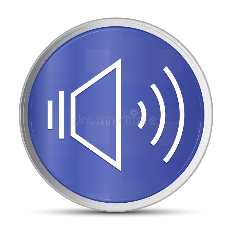 Volume Speaker Icon Prime Blue Round Button Vector Illustration Design ...