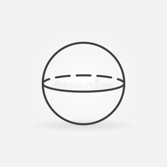 Volume sphere icon stock vector. Illustration of school - 99145768