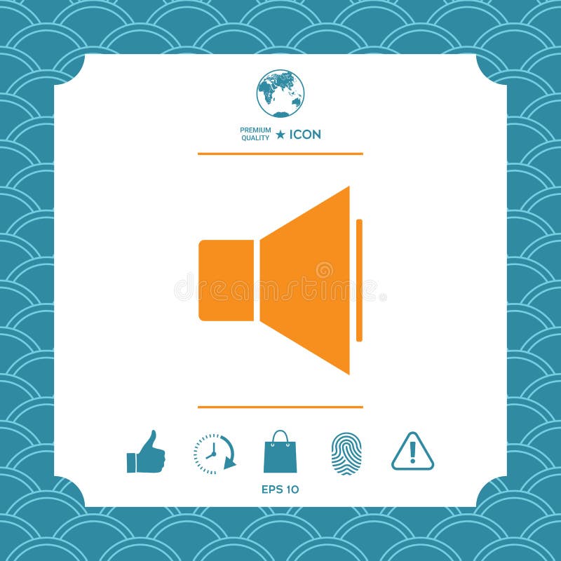 Volume symbol icon stock vector. Illustration of stereo - 106056072