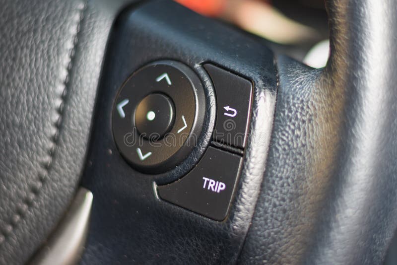 Volume Up and Down Buttons Inside the Car Stock Image - Image of ...