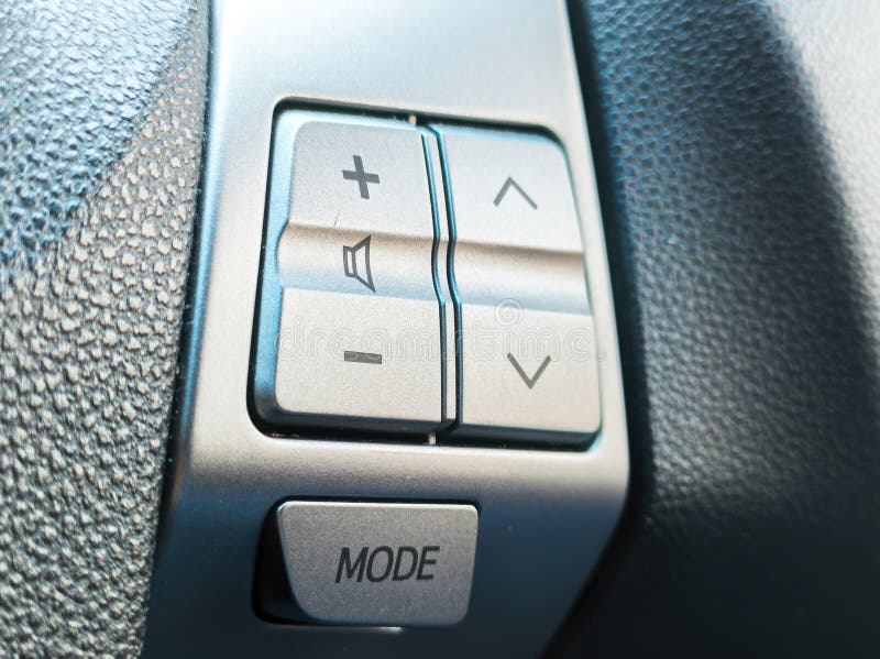 Volume Up, Down and Mode Panel Buttons on the Steering Wheel Stock ...