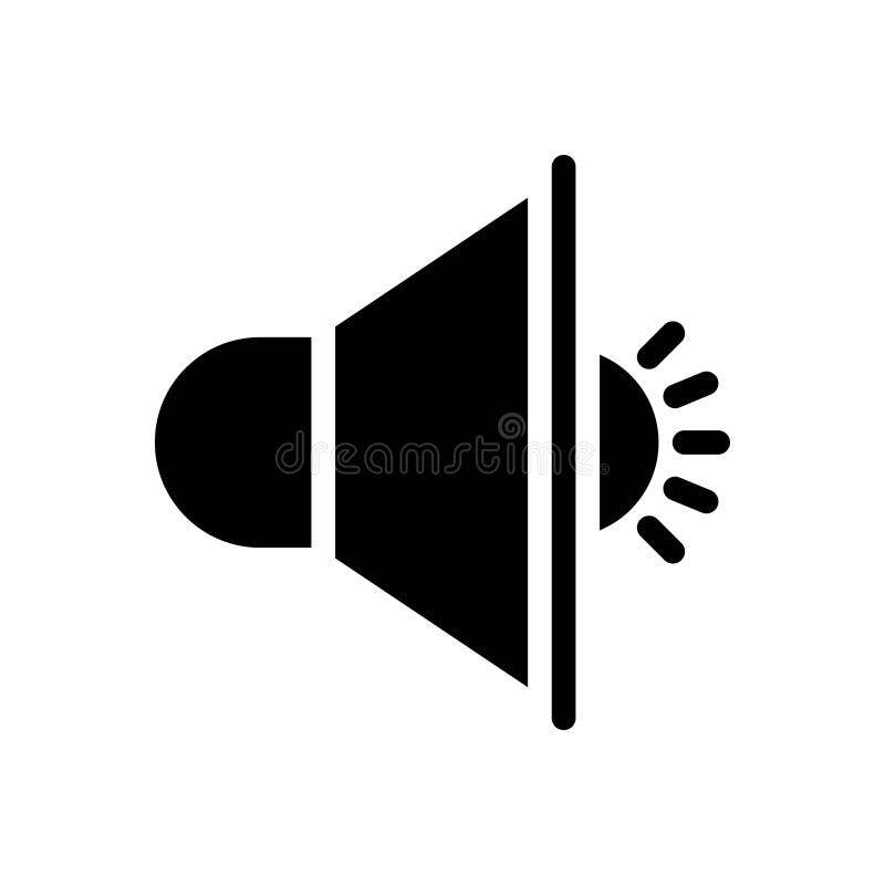 Volume Vector Glyph Flat Icon Stock Vector - Illustration of internet ...