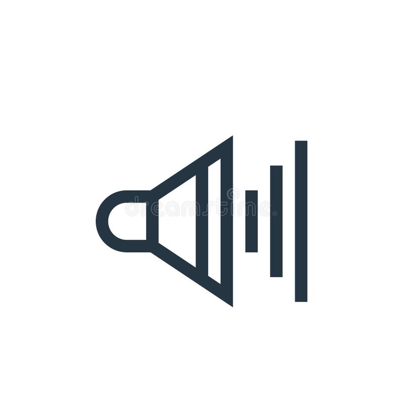 Volume Vector Icon. Volume Editable Stroke. Volume Linear Symbol for ...