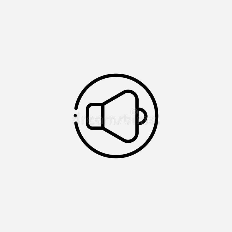 Volume Vector Icon Sign Symbol Stock Vector - Illustration of music ...