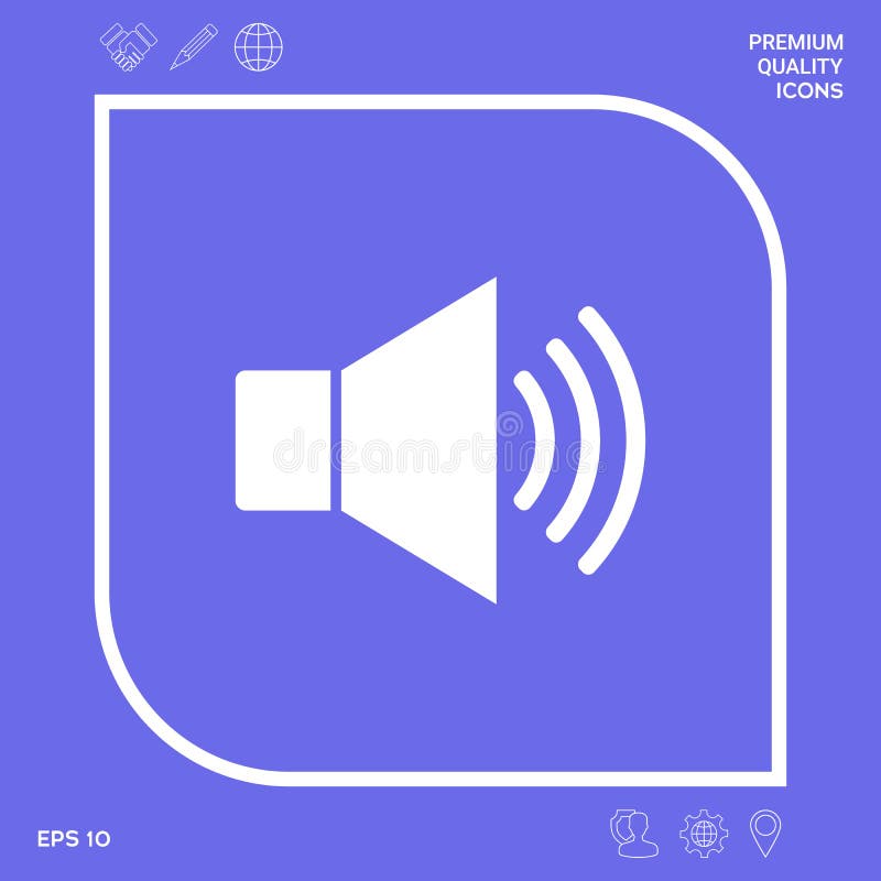 Volume Web Symbol Icon. Graphic Elements for Your Design Stock Vector ...