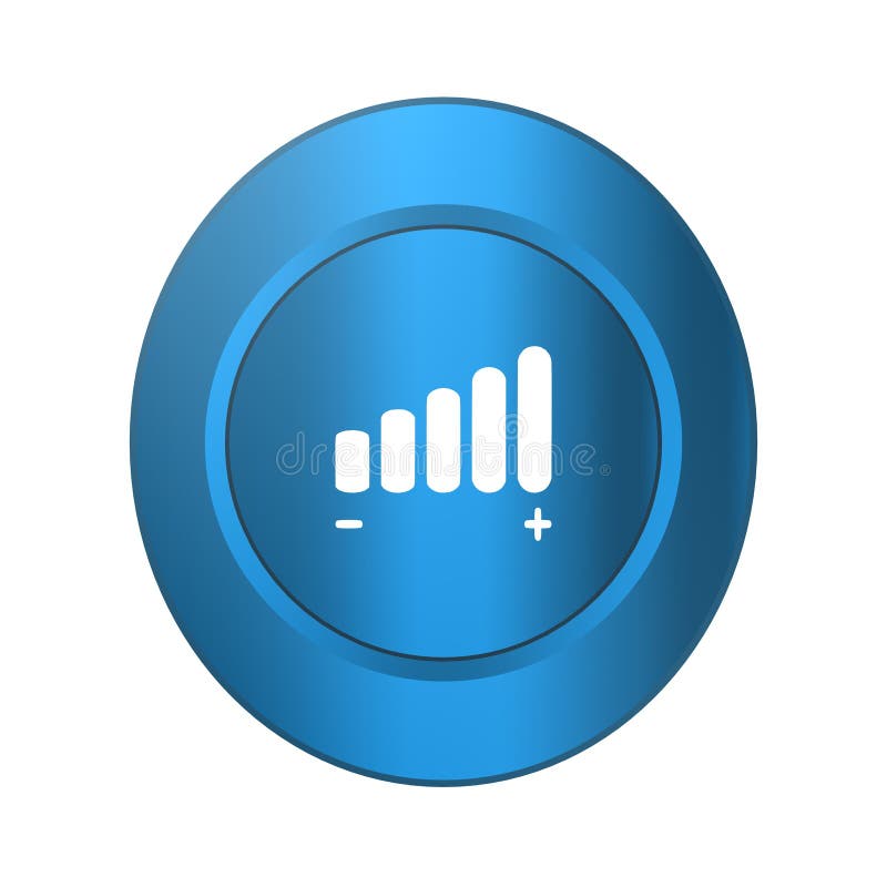 Volumen, Icono, Muestra, El Mejor Ejemplo 3D Stock de ilustración ...