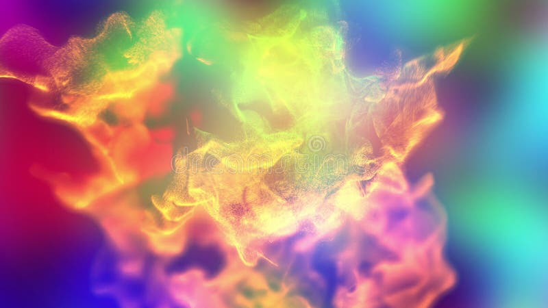 Volumes of Abstract Smoke, 3d Illustration Stock Illustration ...