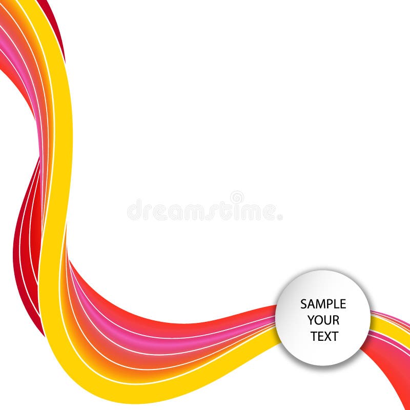 Volumetric 3D Wave. Layout for Presentation. Design Element. Eps 10 ...