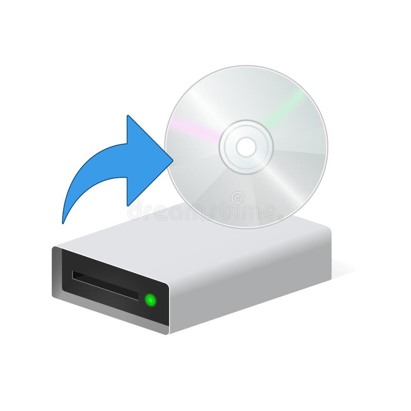 Volumetric Disk Drive Icon for Personal Computer or System Unit Stock ...
