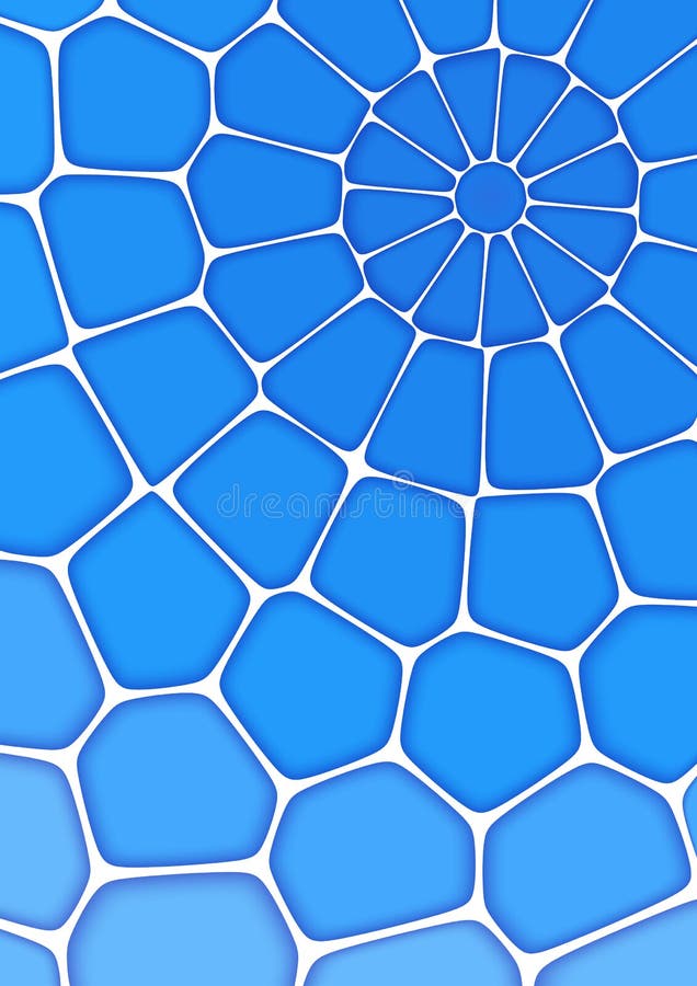 Volumetric Geometrical Blue Background with Outline Extrude Effect ...