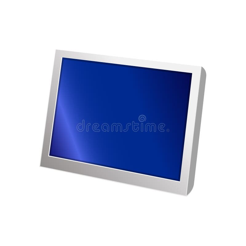 Volumetric Monitor Icon for Personal Computer or System Unit Stock ...
