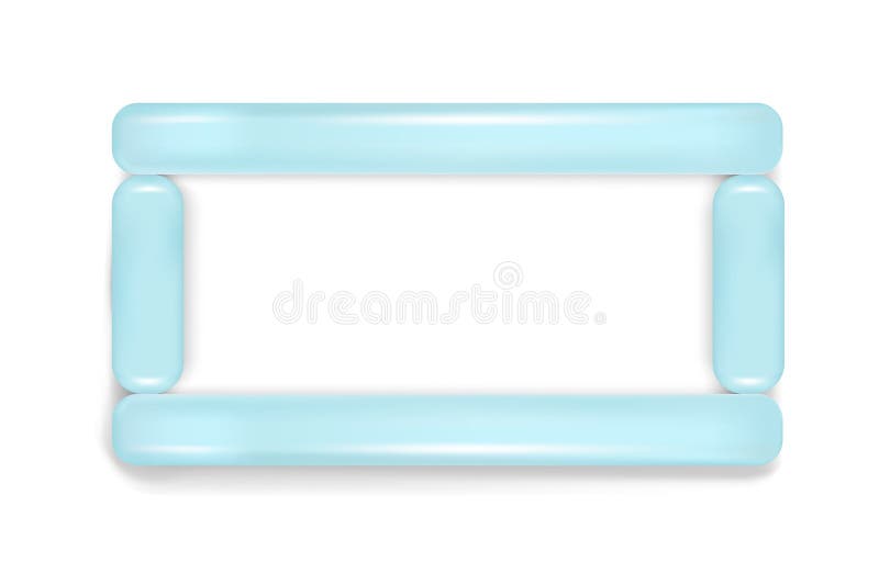 Volumetric Rectangular Frame with an Empty Space in the Center with an ...