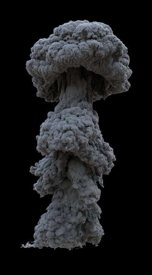 Volumetric Smoke Cloud Resembling a Nuclear Explosion Stock Photo ...