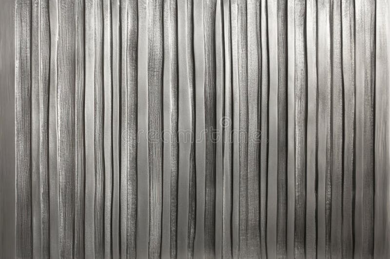 Volumetric Stucco Panel of Ribbed Lines in Matte Silver: a Picture ...