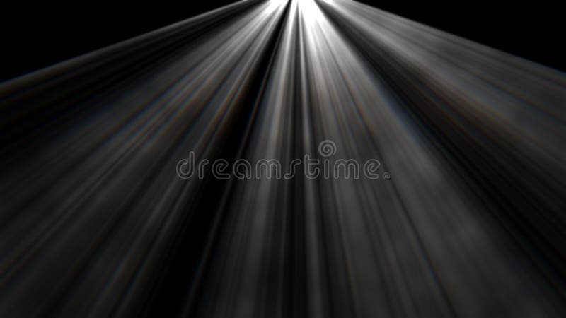 Volumetric Sun Light Rays Overlay at the Top Center with Aberration ...