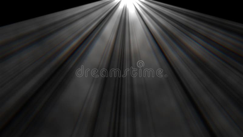 Volumetric Sun Light Rays Overlay at the Top Center with Aberration ...