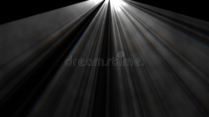 Volumetric Sun Light Rays Overlay at the Top Center with Aberration ...