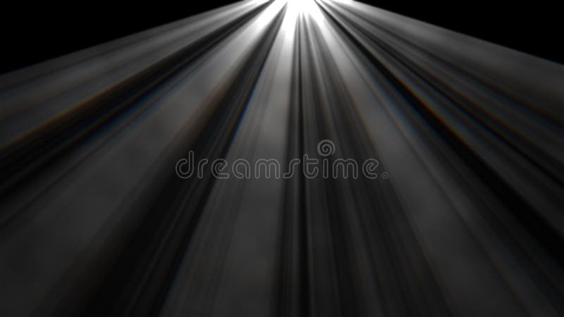 Volumetric Sun Light Rays Overlay at the Top Center with Aberration ...