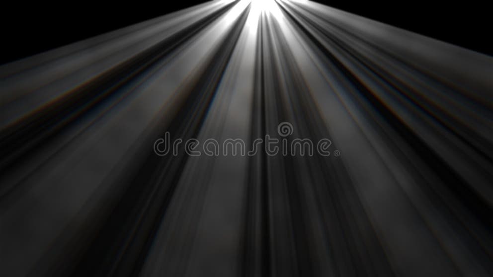 Volumetric Sun Light Rays Overlay at the Top Center with Aberration ...