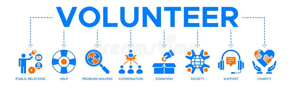 Volunteer Text Banner Stock Illustrations – 3,572 Volunteer Text Banner ...