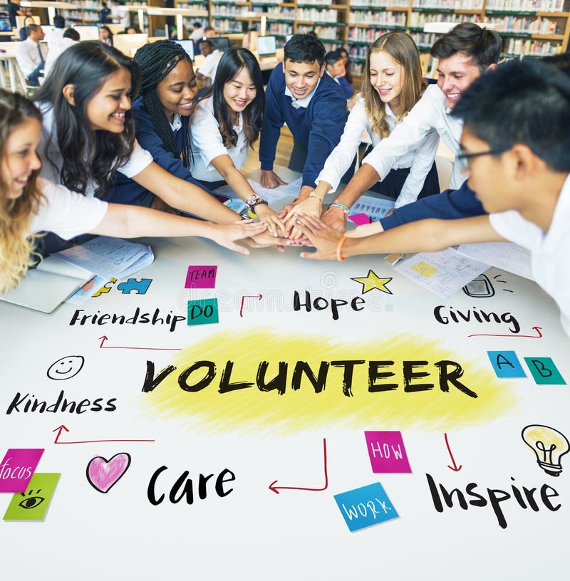 Volunteer Help Donation Hope Kindness Concept Stock Photo - Image of ...