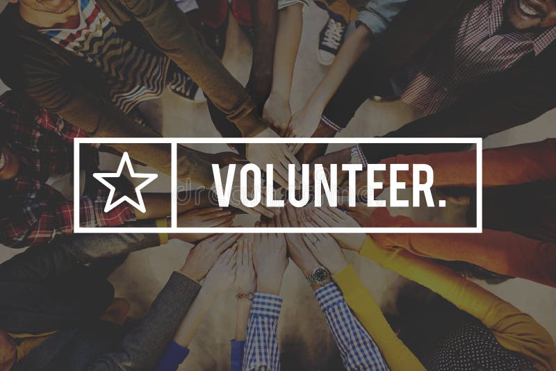 Volunteer Voluntary Volunteering Aid Assistant Concept Stock Image ...