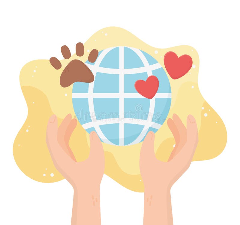 Helping Hands For The World Stock Vector - Illustration of world ...