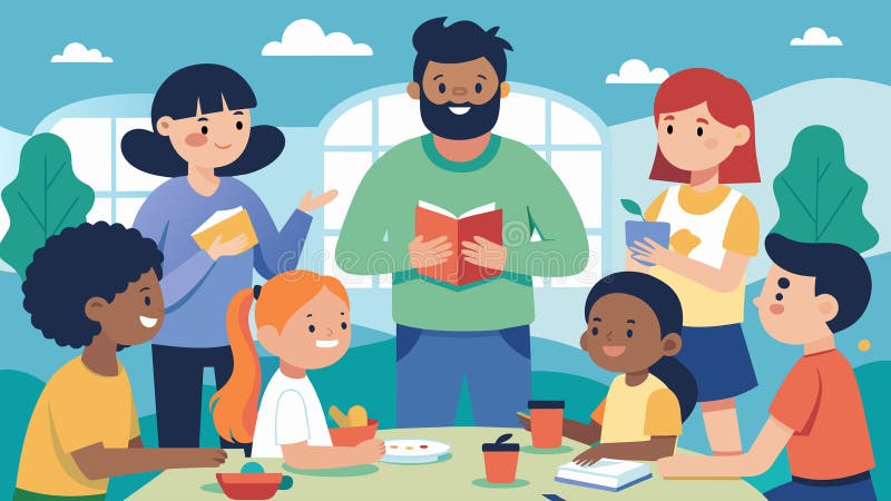 Volunteering at a Local Community Center Teaching and Interacting with ...