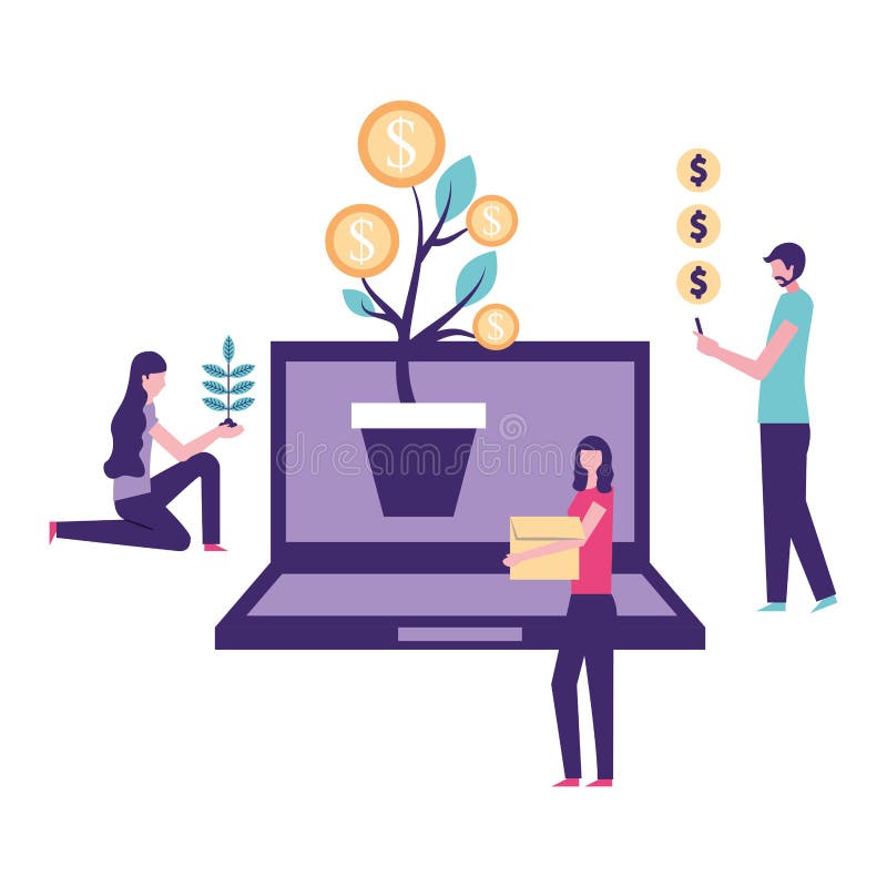 Volunteers help work stock vector. Illustration of helping - 145443060