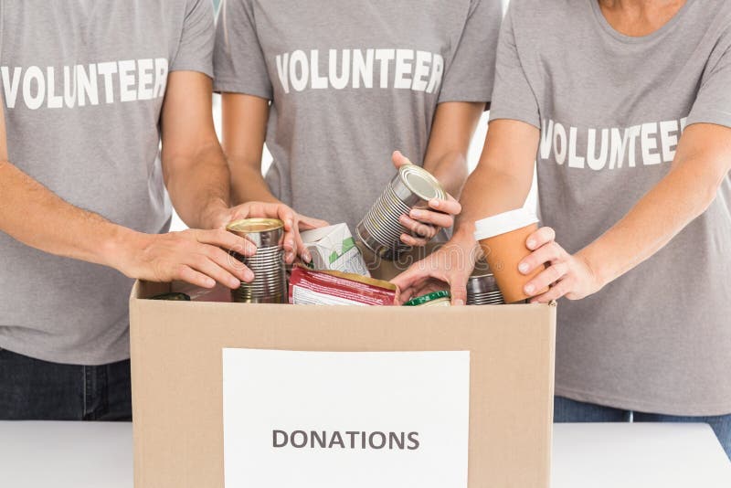 Volunteers Sorting Donations Stock Image - Image of donation, care ...