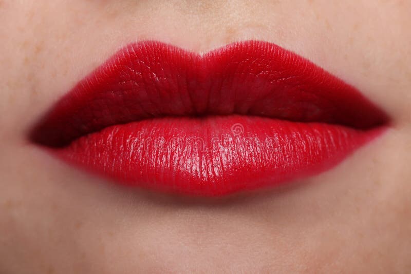 Voluptuous Red Lips stock photo. Image of mouth, desire - 21771456
