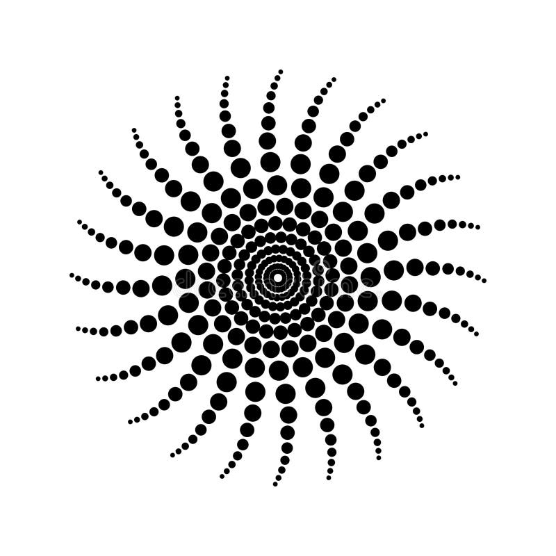 Volute Illustration Sign. Hypnotic Spiral Symbol or Logo Stock Vector ...