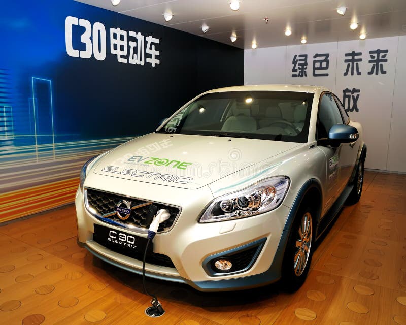VOLVO C30 Electric car editorial stock photo. Image of guangzhou - 22187053