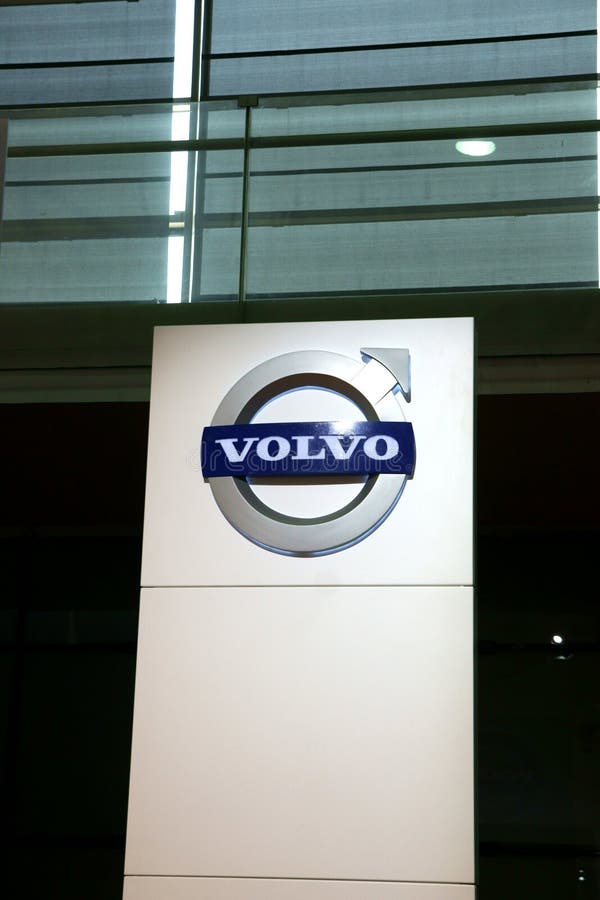 Volvo logo editorial image. Image of shiny, exhibitor - 16607375