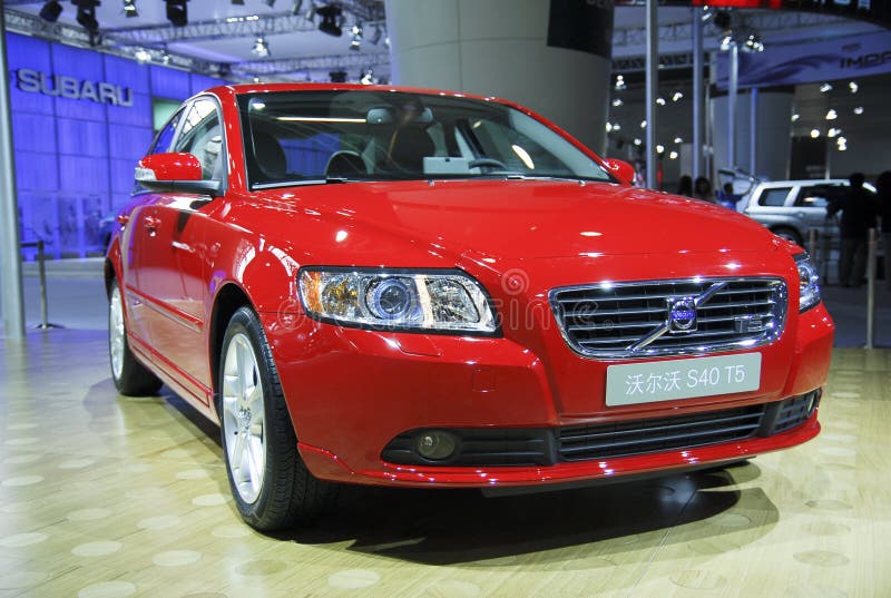 Volvo s40 t5 editorial photo. Image of company, show - 20002566