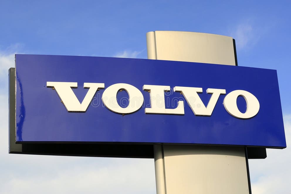 Volvo sign editorial stock image. Image of brand, manufacturing - 35084639