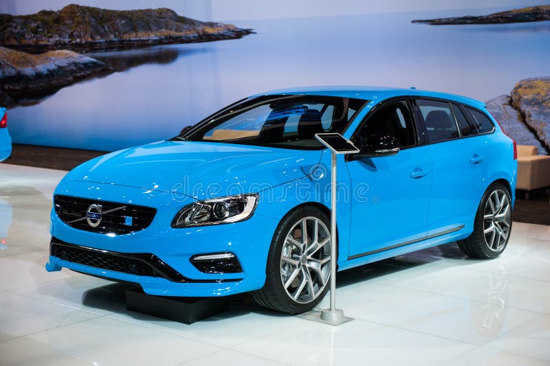 Volvo V60 at the Chicago Auto Show Editorial Stock Image - Image of ...
