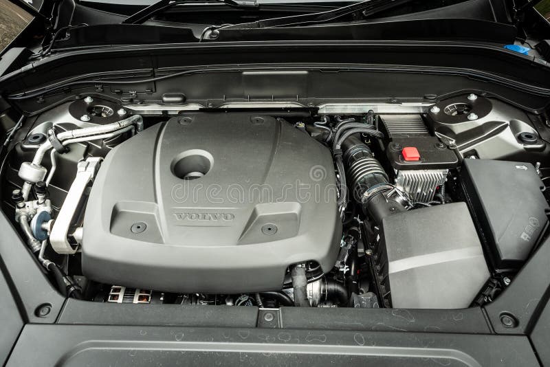 Volvo XC90 T6 2020 Engine editorial stock image. Image of xc90 - 192968229
