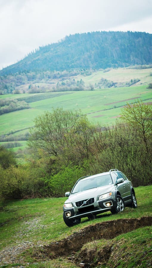 Volvo XC 70 Test Drive on May 3, 2013 in Ukraine Editorial Stock Image ...