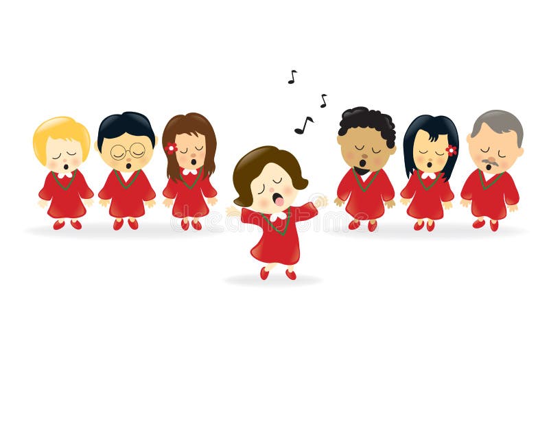 Volwassen Koor vector illustratie. Illustration of viering - 27923108