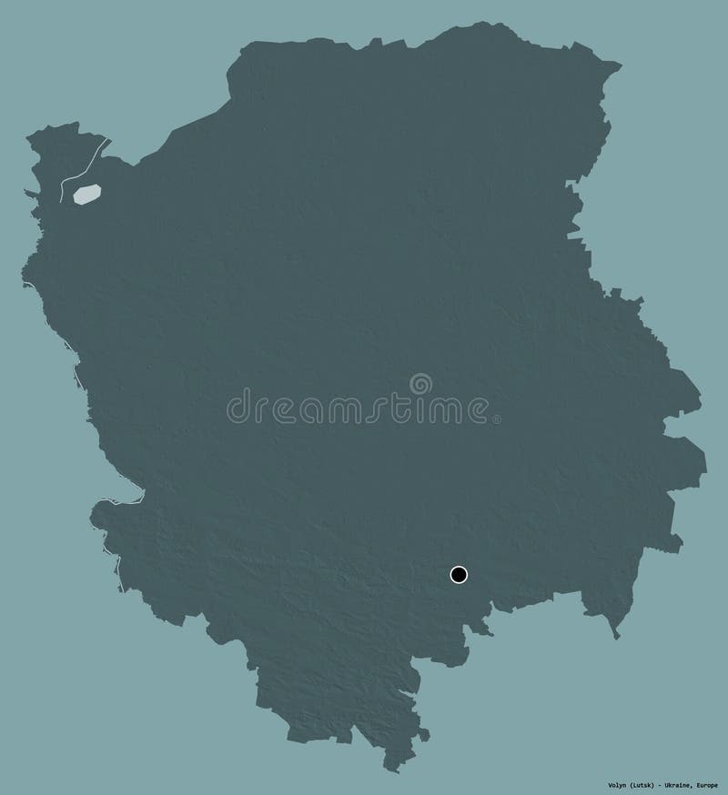 Volyn, Region of Ukraine, on Solid. Administrative Stock Illustration ...