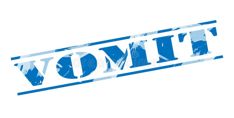 Vomit blue stamp stock illustration. Illustration of watermark - 97561497