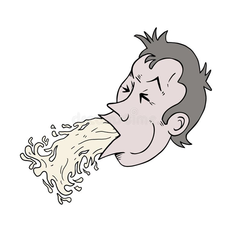 Vomiting face draw stock vector. Illustration of food - 314200067