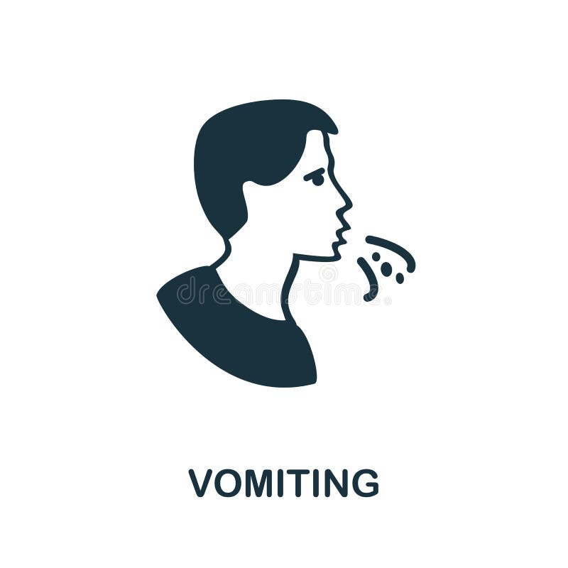 Vomiting Icon. Simple Illustration from Coronavirus Collection Stock ...