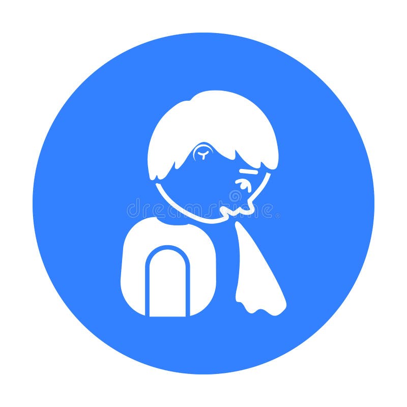 Vomiting Icon. Single Sick Icon from the Big Ill, Disease Stock Vector ...