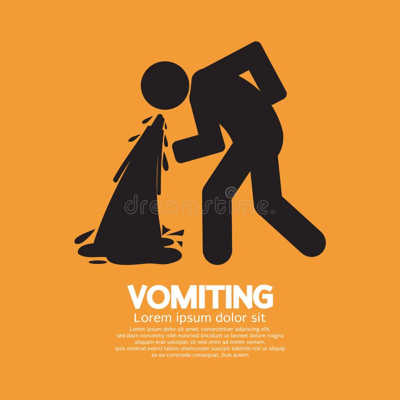 Vomiting Man stock illustration. Illustration of vomit - 41987110